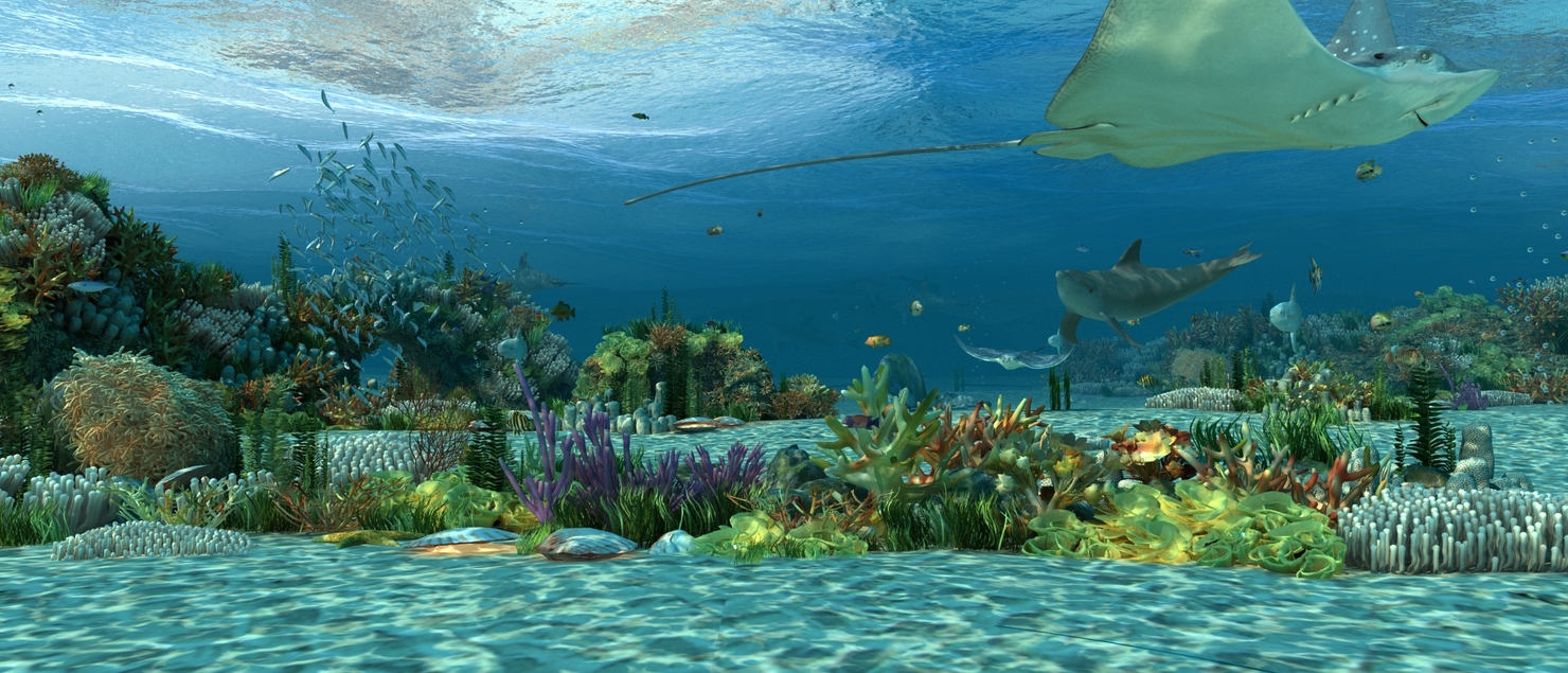 3D model underwater worldundersea scenejellyfishfish - TurboSquid 1398006