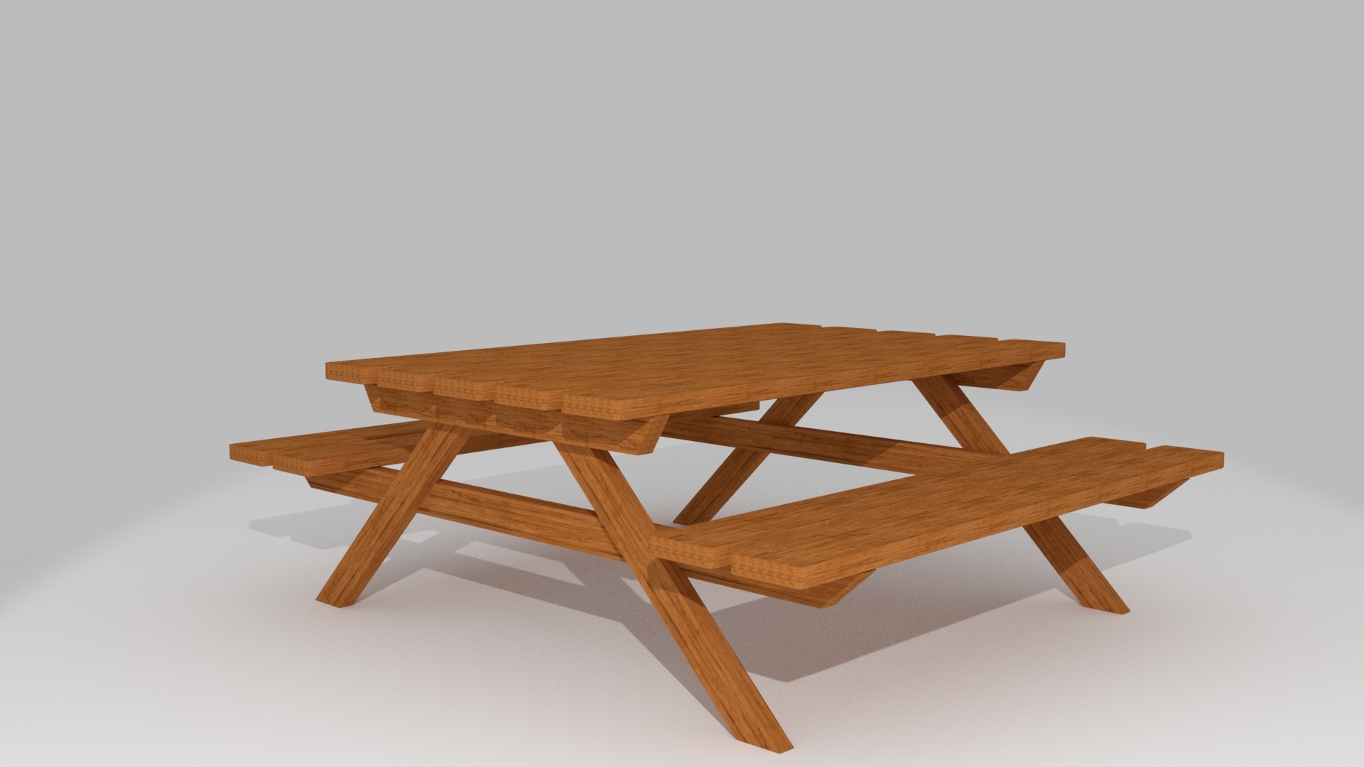 3D picnic table model - TurboSquid 1398161