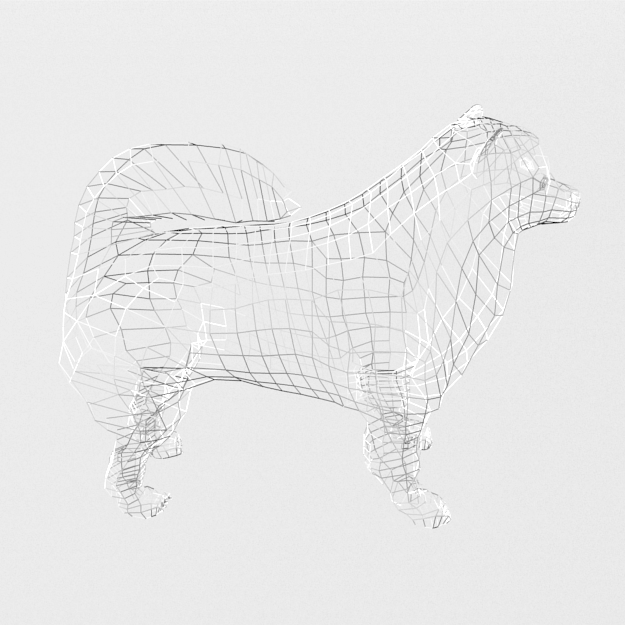 3D samoyed white model - TurboSquid 1398190