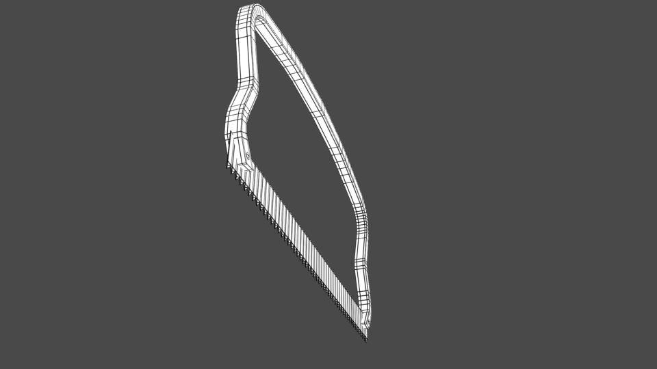 3D medieval bone saw model - TurboSquid 1398261