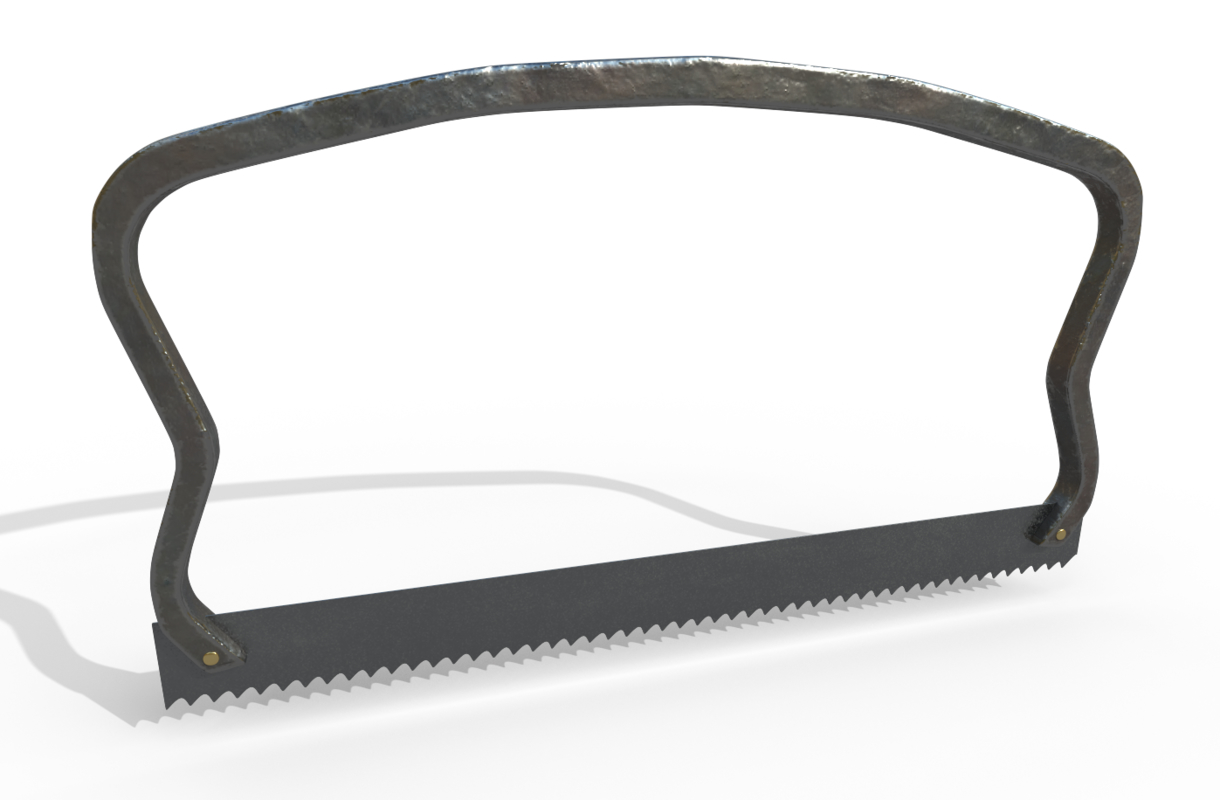 3D medieval bone saw model - TurboSquid 1398261