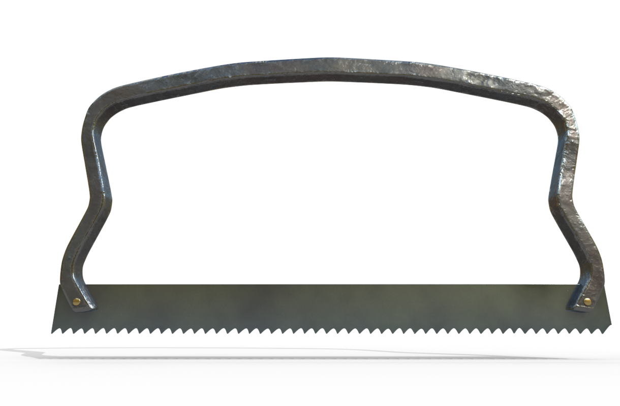 3D medieval bone saw model - TurboSquid 1398261