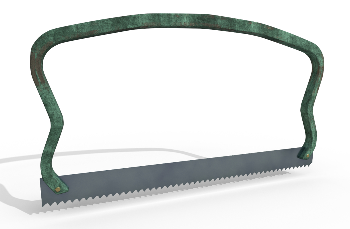 3D medieval bone saw model - TurboSquid 1398261