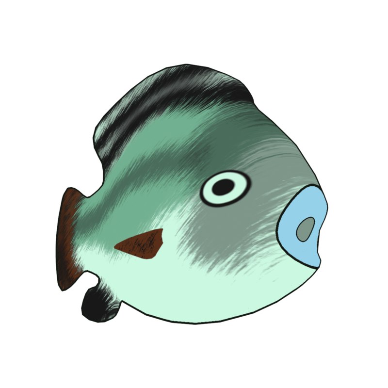 Cartoon fish tilapia swim 3D model - TurboSquid 1398324