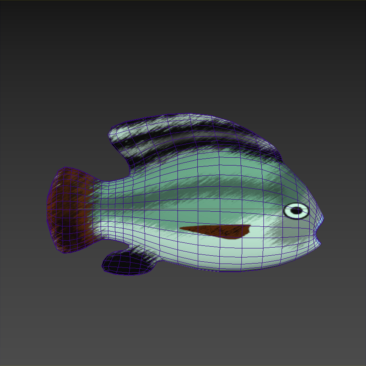 Cartoon fish tilapia swim 3D model - TurboSquid 1398324