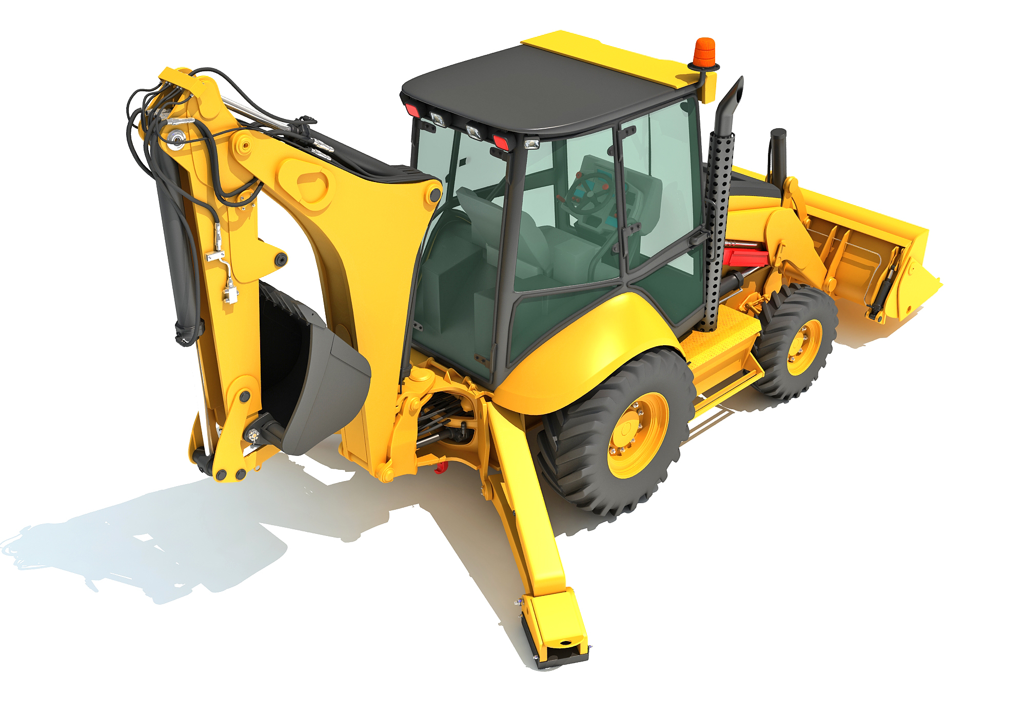 3D model backhoe loader - TurboSquid 1398386