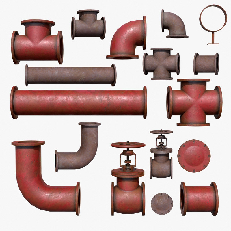 Industrial pipes pbr 3D model - TurboSquid 1386645