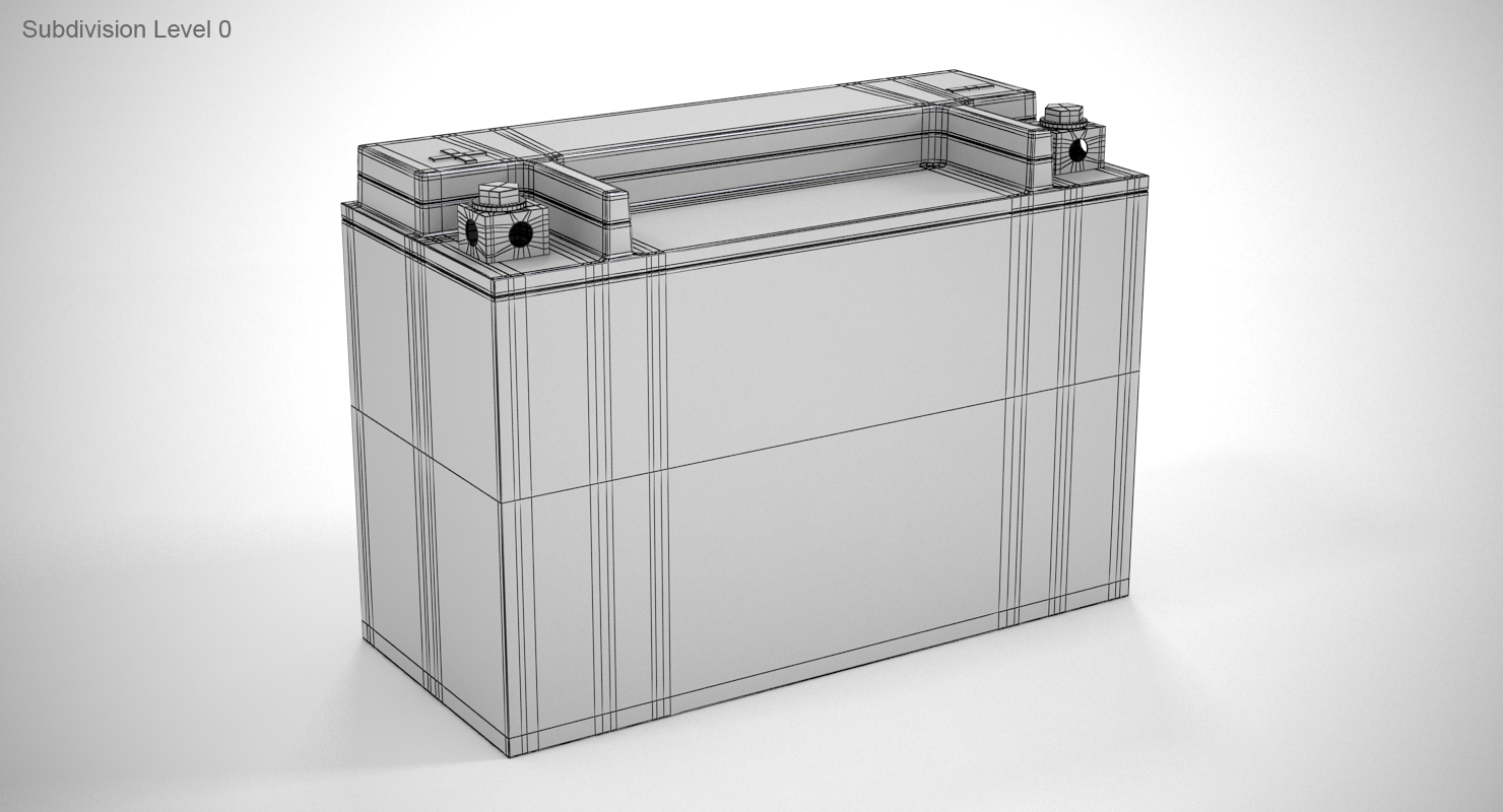 Motorcycle battery 3D - TurboSquid 1398581