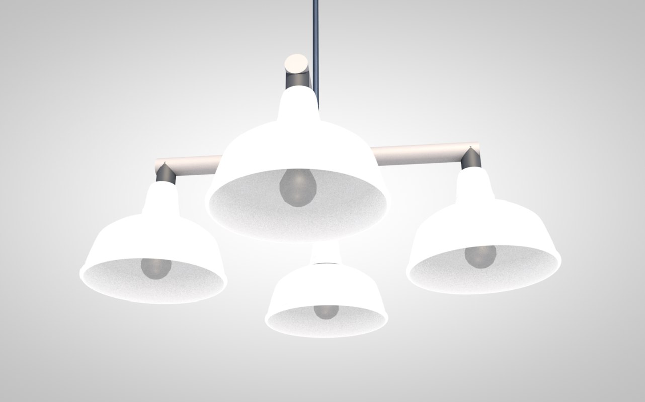 Metal ceiling light hanging 3D model - TurboSquid 1398580