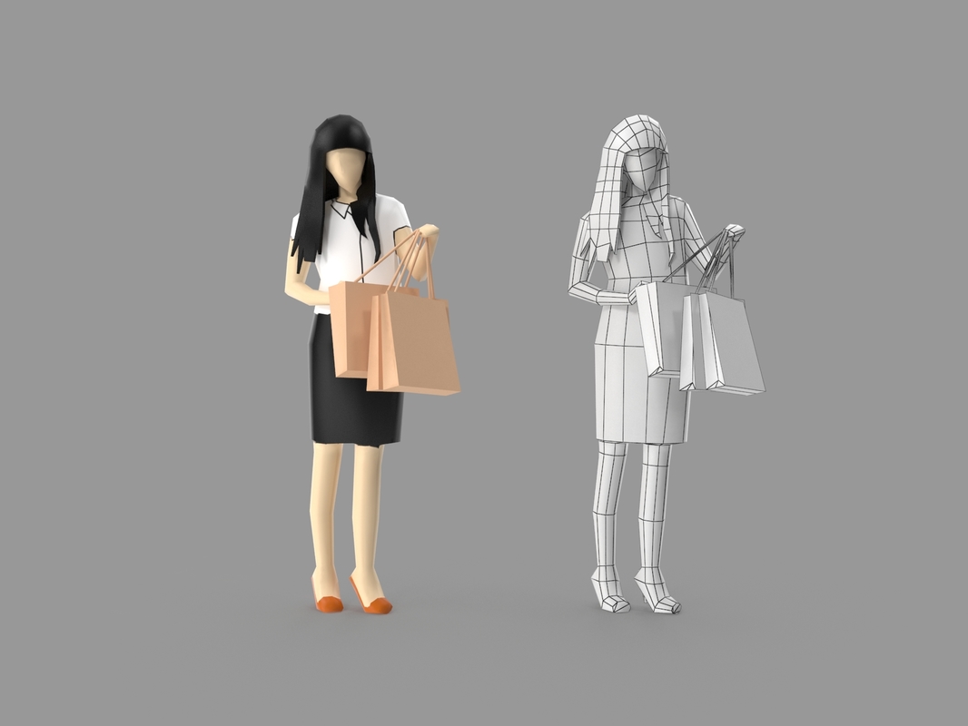 3D business woman model - TurboSquid 1398709