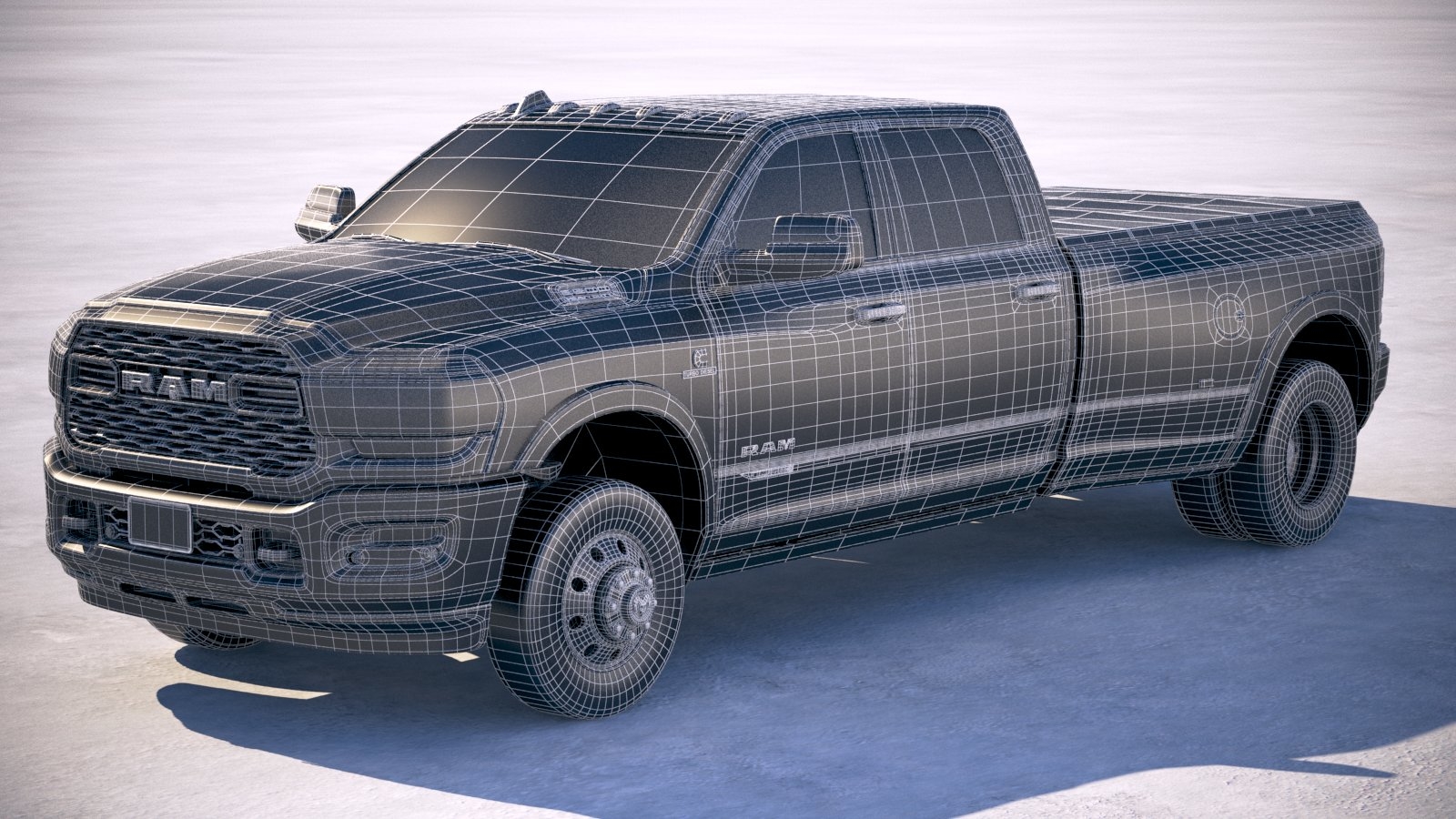 Dodge ram 3500 3D model - TurboSquid 1398780