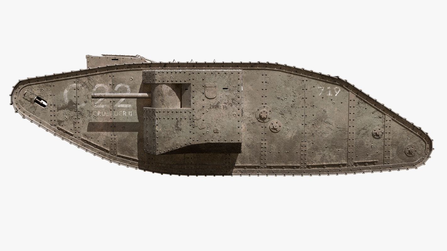 Mark 1 tank modeled 3D - TurboSquid 1398768