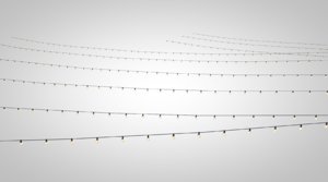 string lights 3d dxf