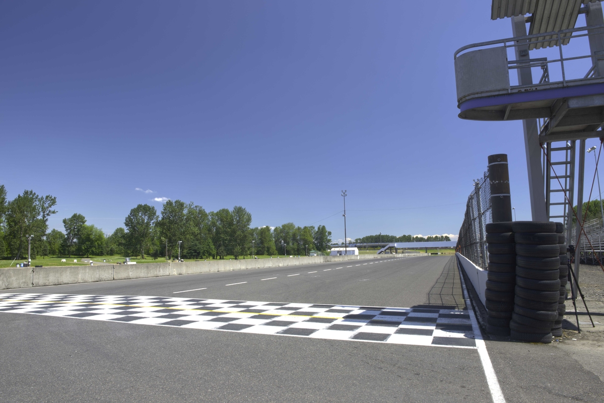 Texture raceway race finish