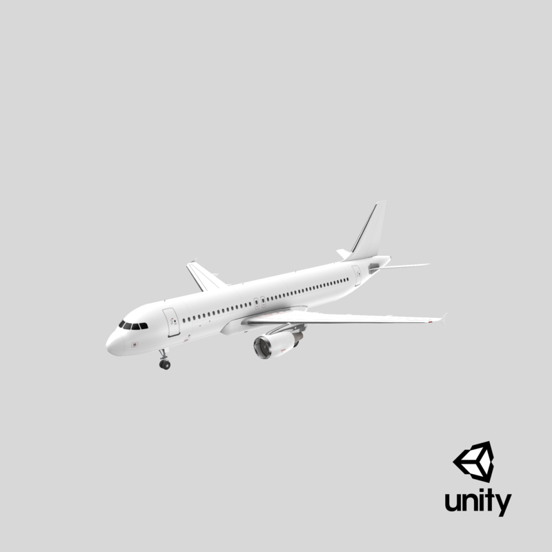 airbus a320 blank 3d 3ds