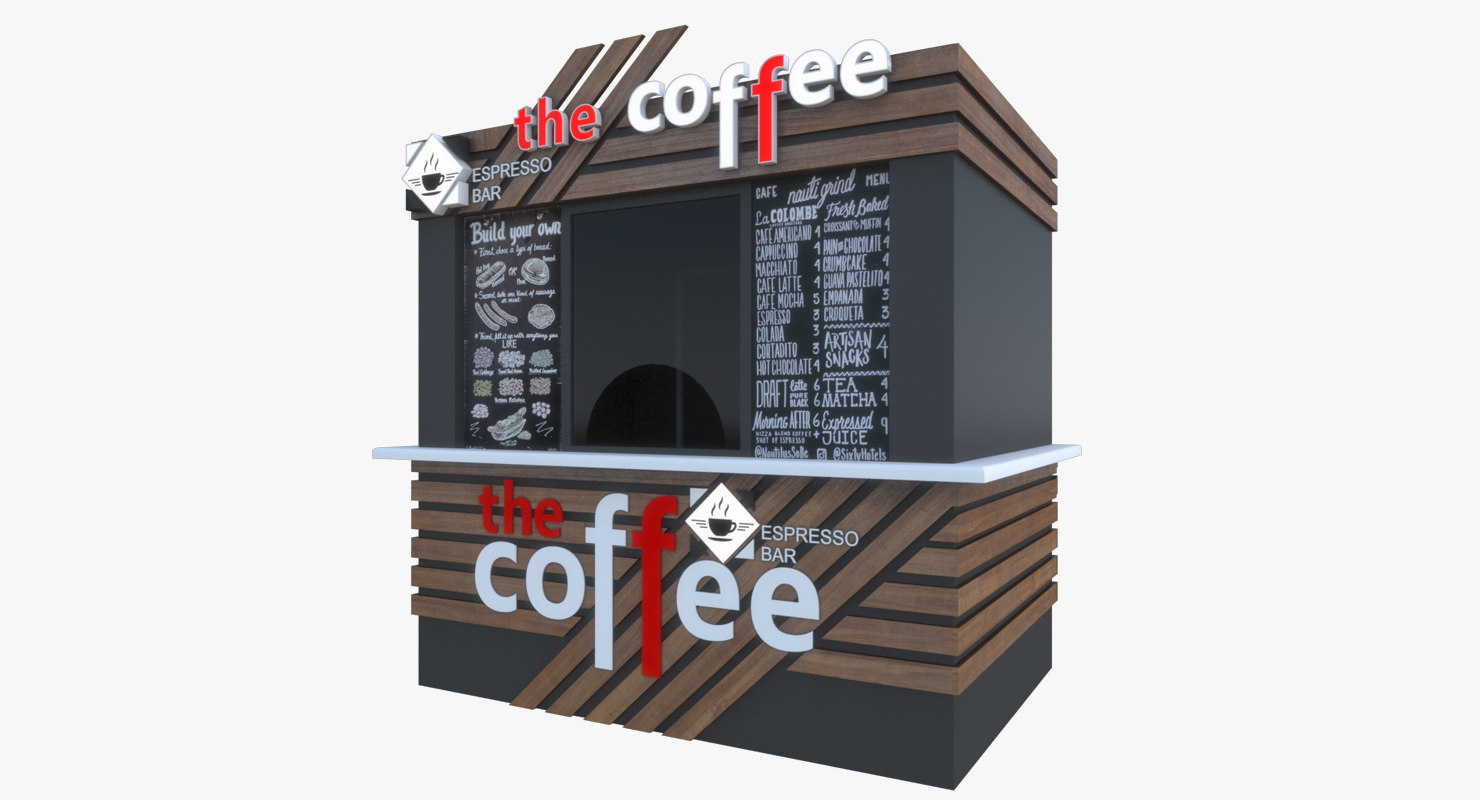 3D coffee shop - TurboSquid 1399058