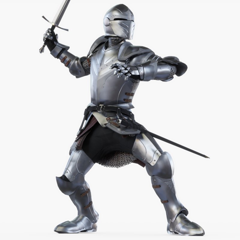 3D knight attack model - TurboSquid 1399204
