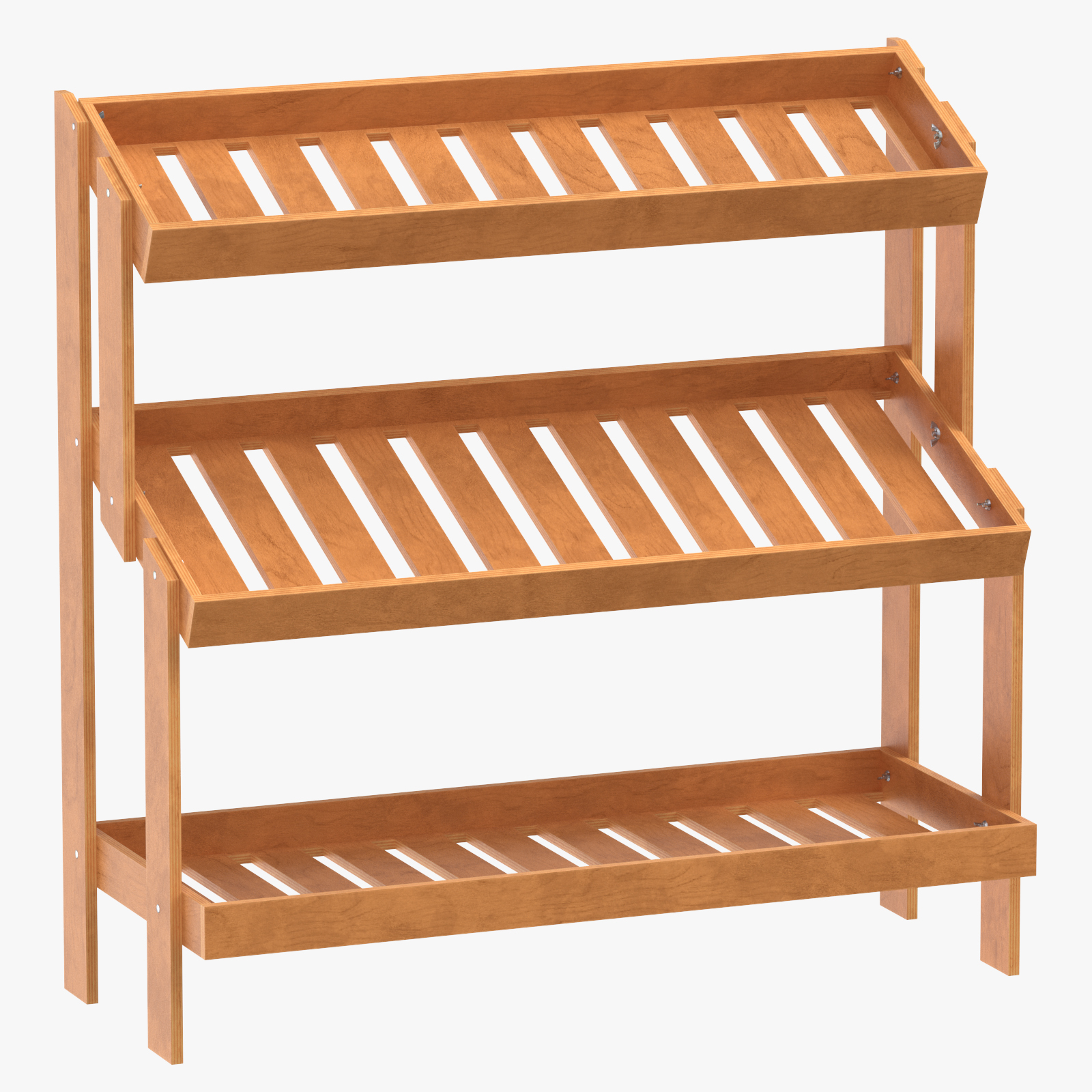 3D oak wood display rack - TurboSquid 1399247
