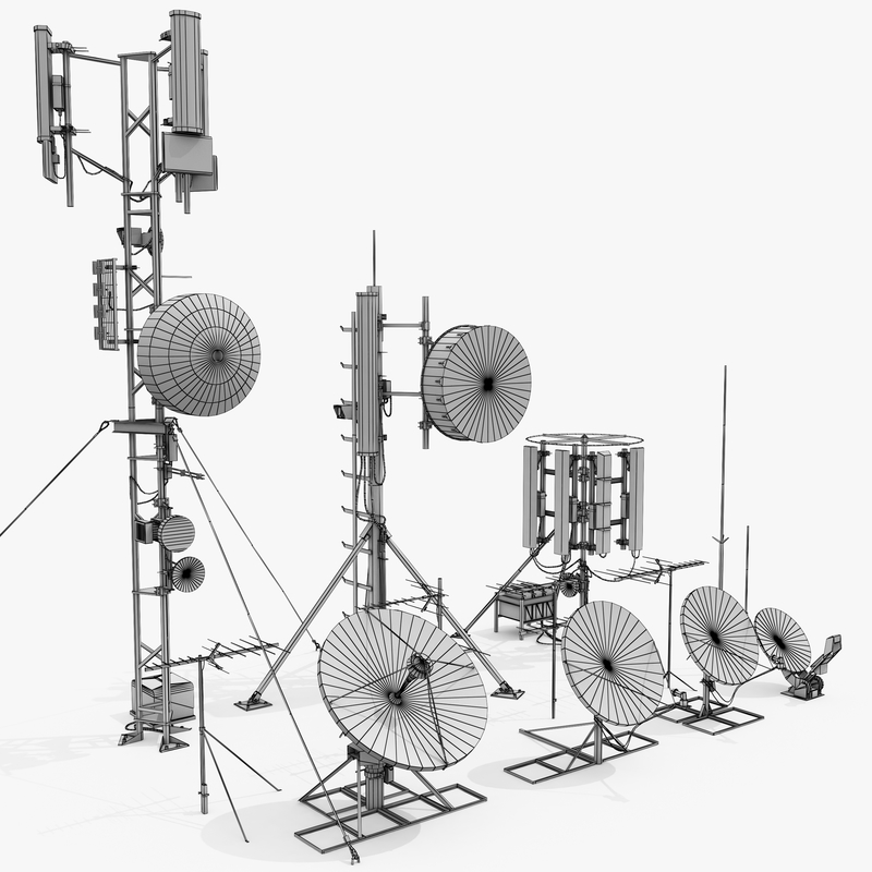 3D towers antennas model - TurboSquid 1399463
