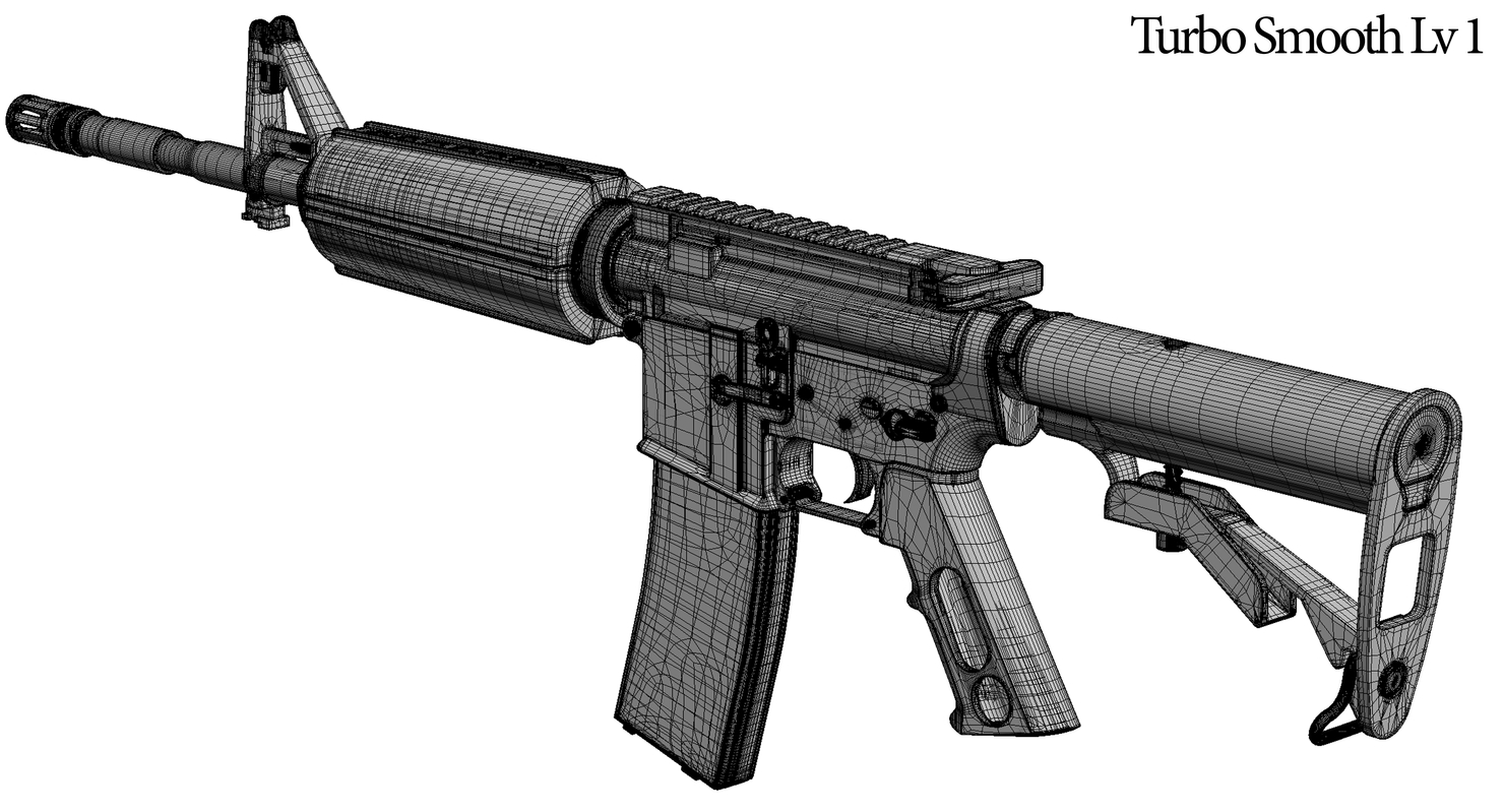 Ar 15 m1 fully 3D - TurboSquid 1399499