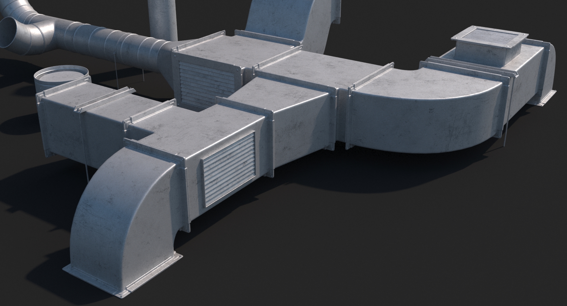 3D air duct model - TurboSquid 1399565