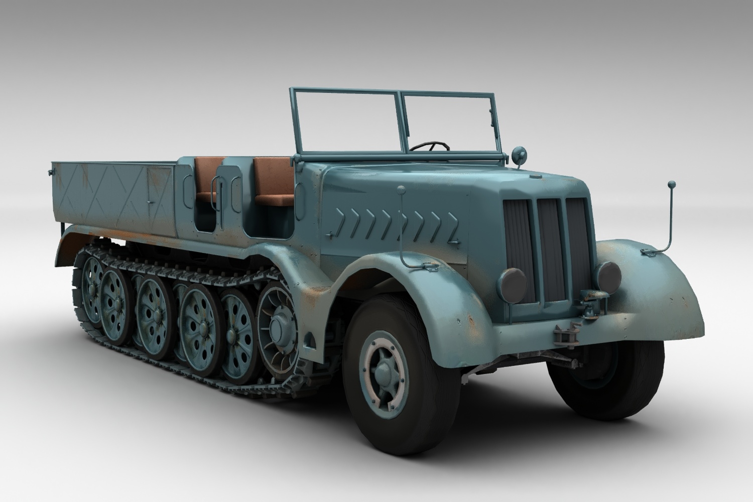 3D sd kfz 9 famo - TurboSquid 1399681