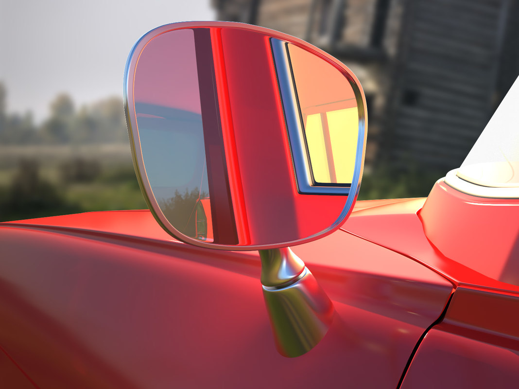 3D mirror retro car model - TurboSquid 1399687