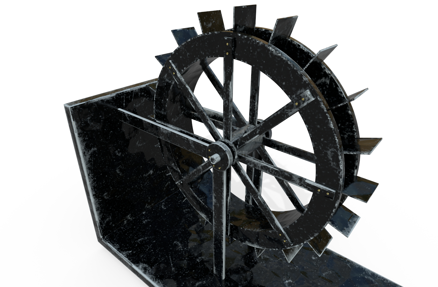 3D model water wheel - TurboSquid 1399728