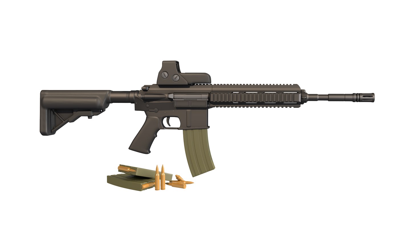 3D hk 416 weapon model - TurboSquid 1399936