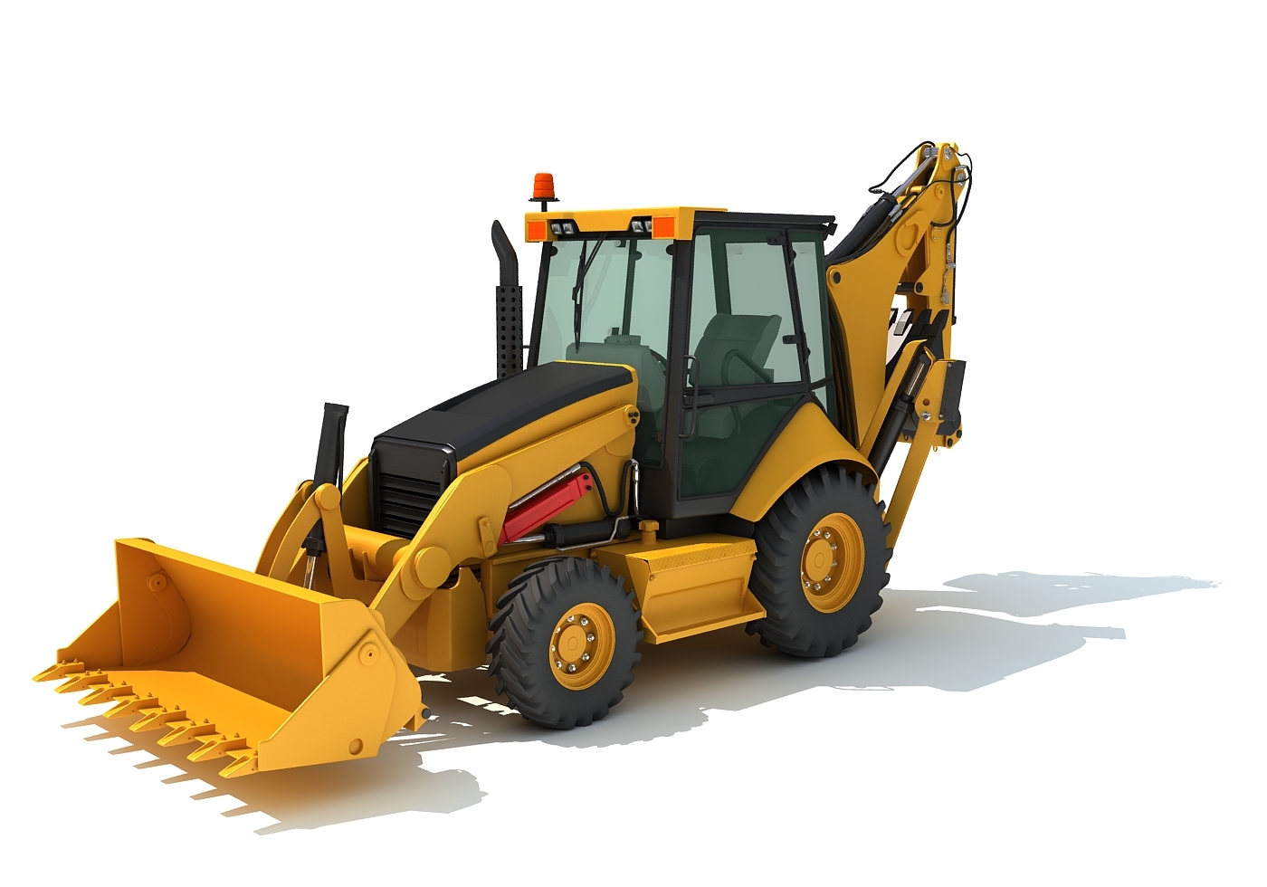 3D backhoe loader - TurboSquid 1399896
