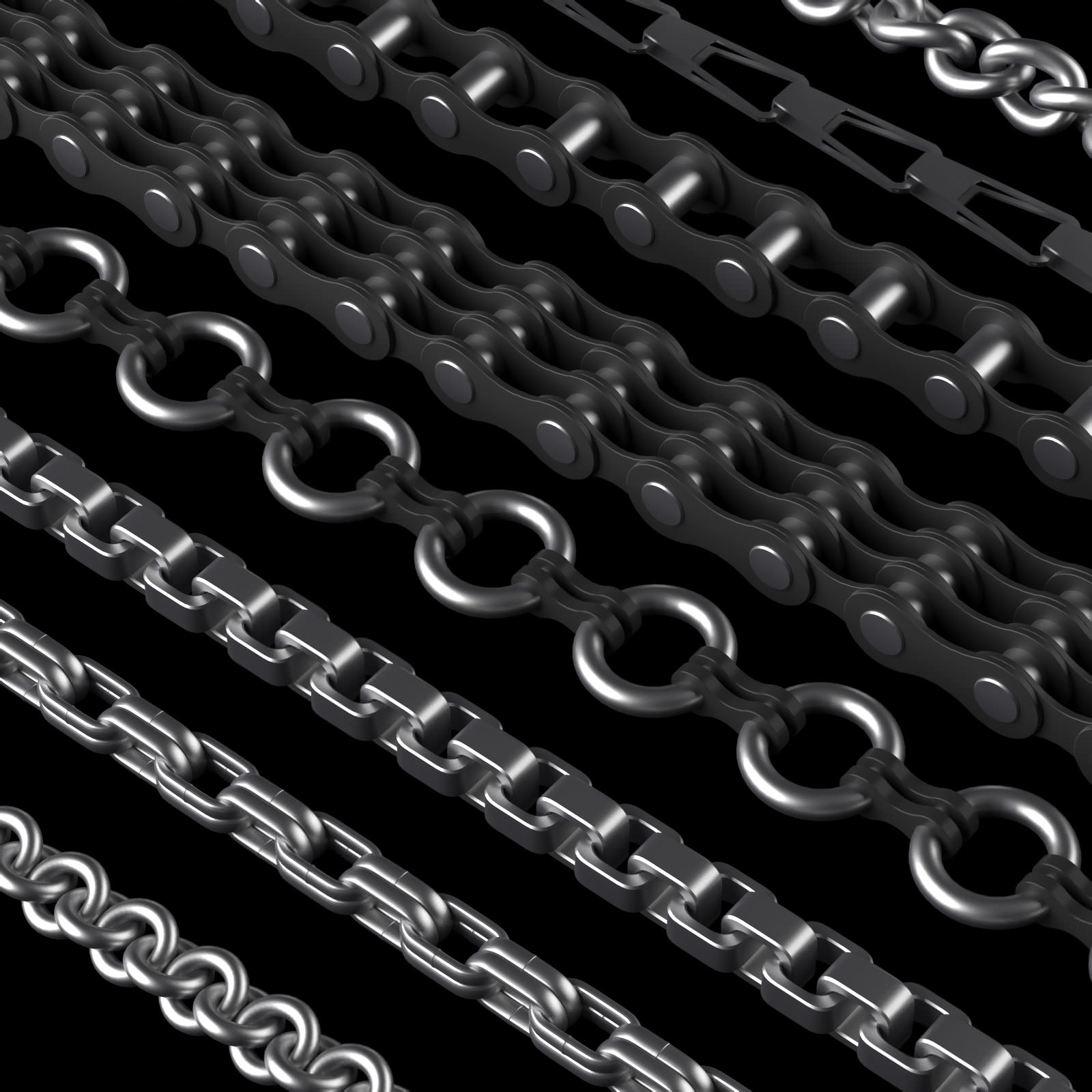 3D chains model - TurboSquid 1301079
