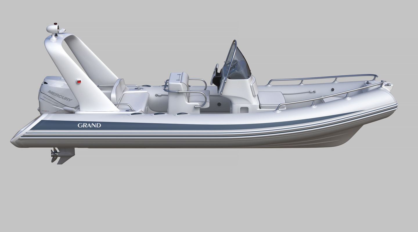 inflatable boat grand silver 3d max