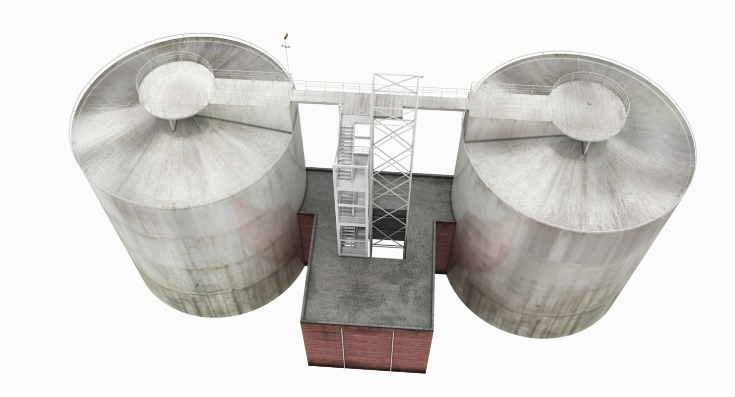 Storage tank 3D - TurboSquid 1400791