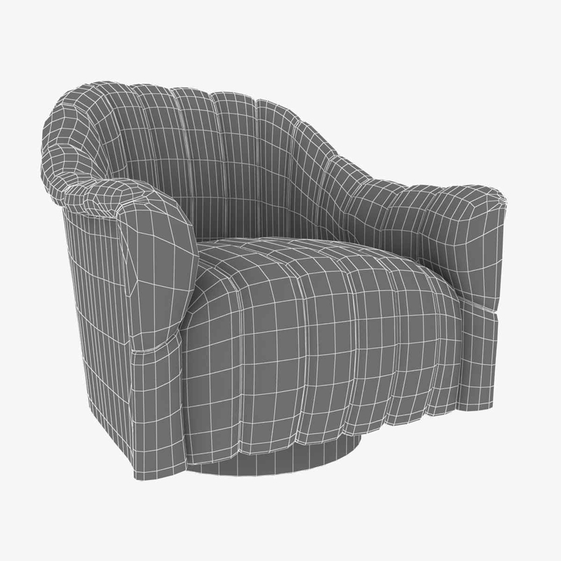 Chair lounge deep vertical 3D model - TurboSquid 1400862