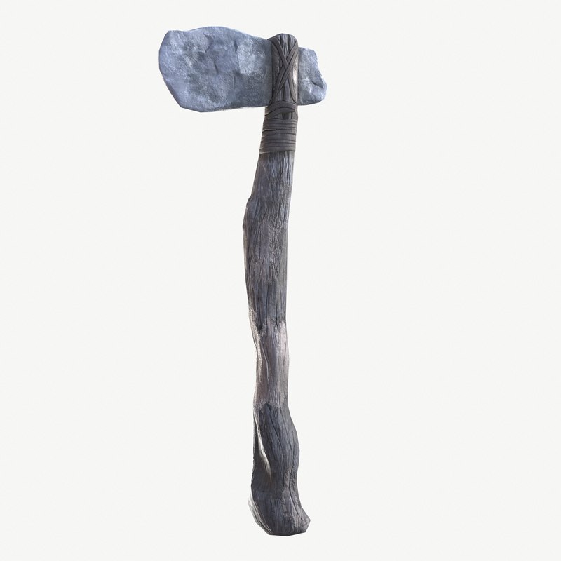 Stone axe 3D model - TurboSquid 1400867
