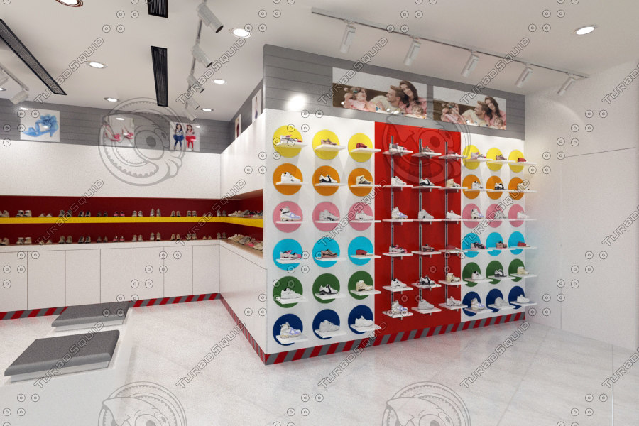 3D shoe shop - TurboSquid 1400947