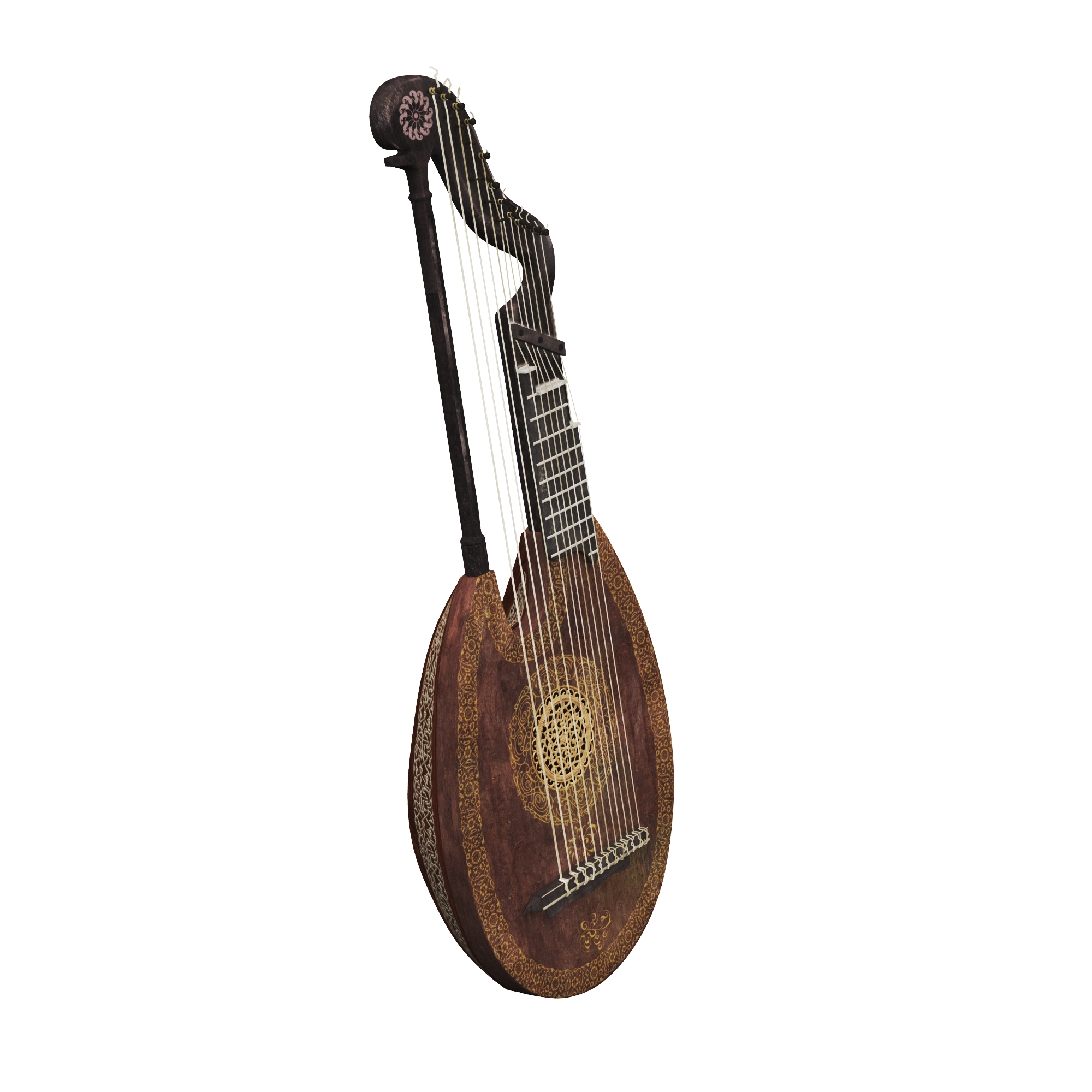 Medieval lute model - TurboSquid 1401239