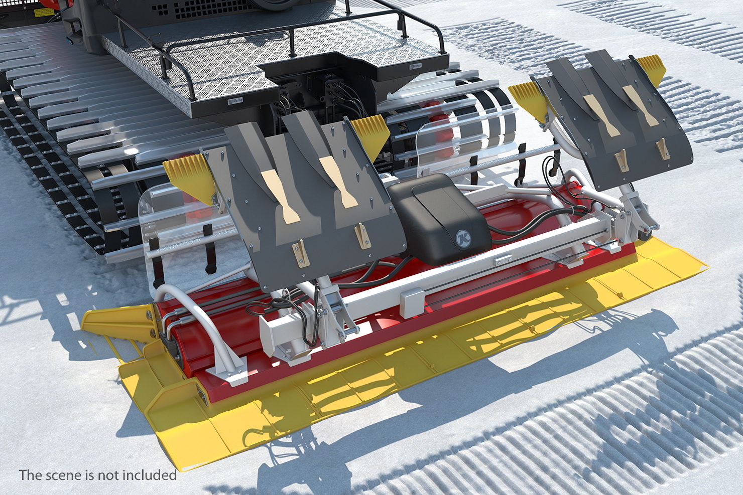 3D trail snow groomer model - TurboSquid 1401251