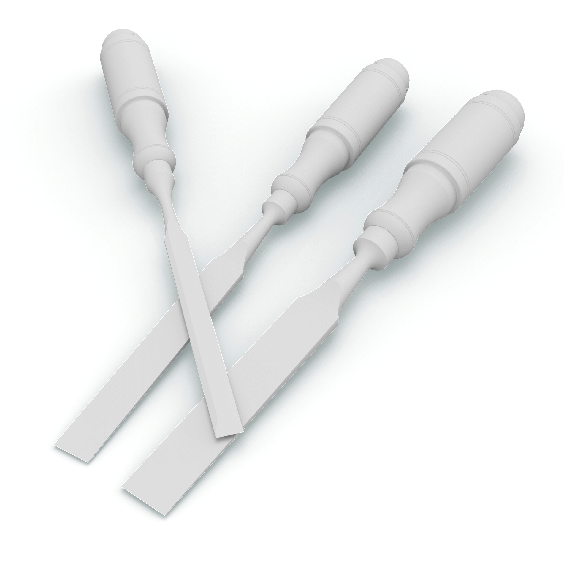 3d model chisels mallet