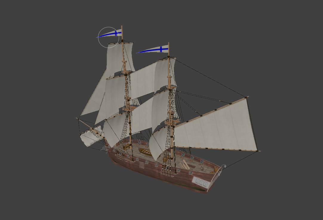 3D brig sailing ship model - TurboSquid 1401441