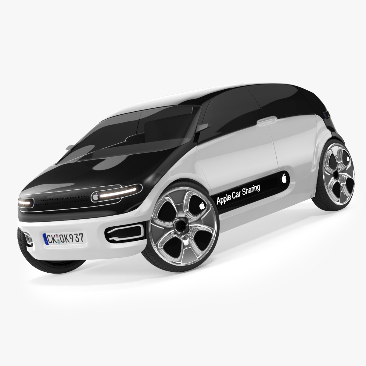 Concept apple car 3D - TurboSquid 1330173