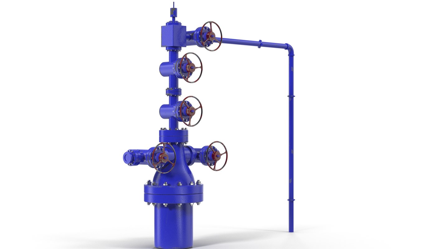 Oilfield wellhead 3D model - TurboSquid 1401465