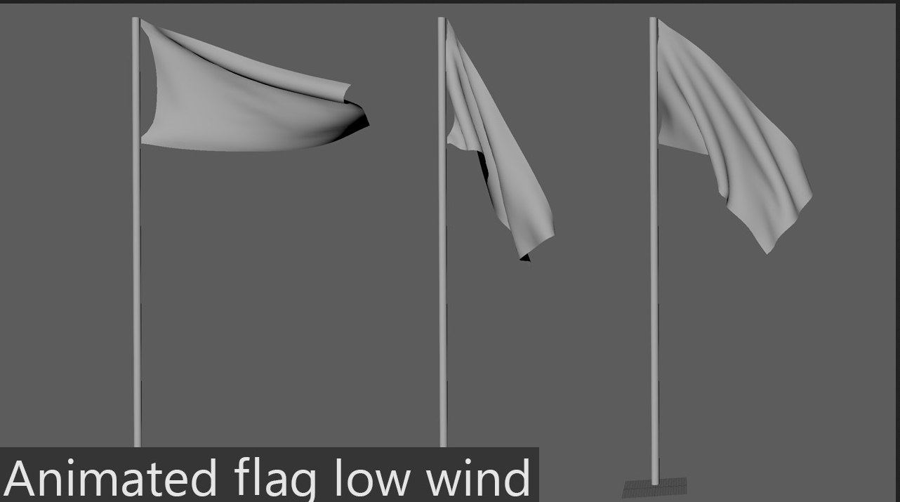 3D flag animation - TurboSquid 1401487