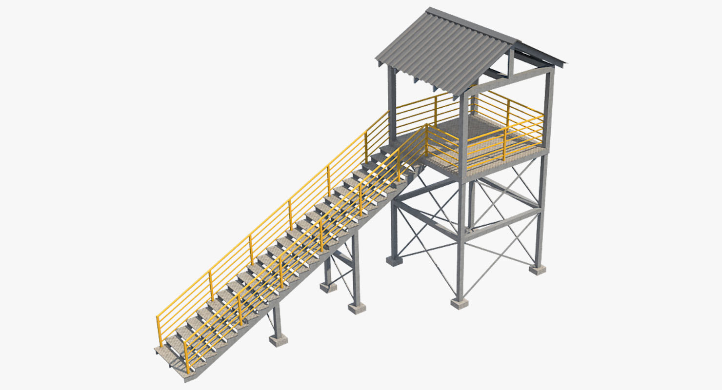 3D platform 4 model - TurboSquid 1401502