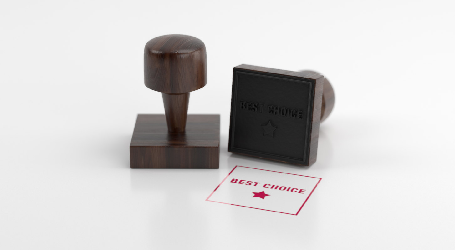 Stamp rubber handle 3D - TurboSquid 1401507