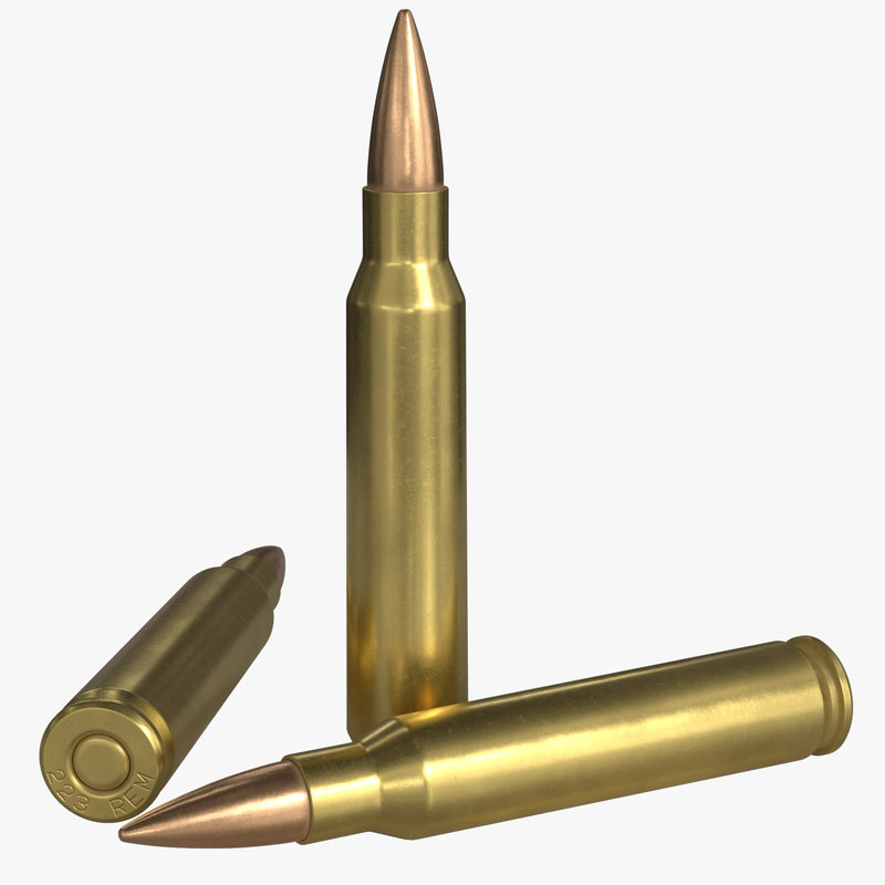 .223 Remington-Patrone (5,56 x 45 mm) 3D-Modell - TurboSquid 1401607