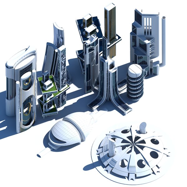 modern architectural 3d model