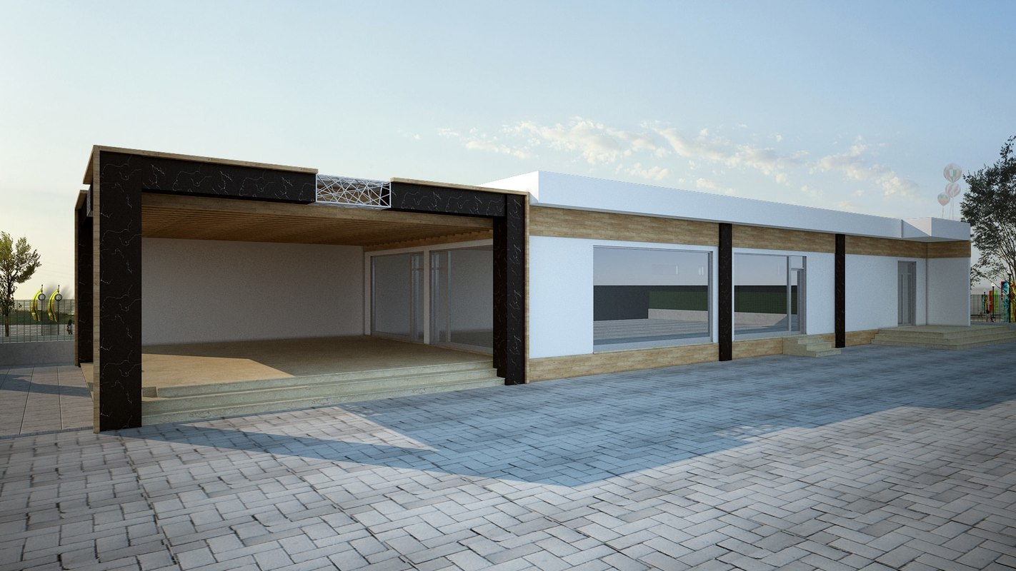 Multi-purpose building s model - TurboSquid 1401665