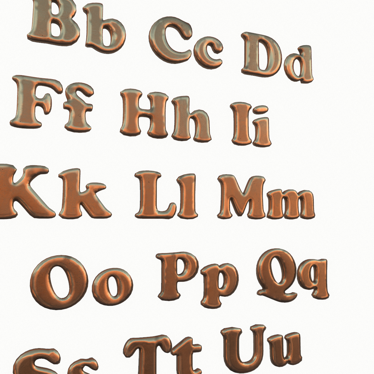 3D alphabet pack model - TurboSquid 1401684