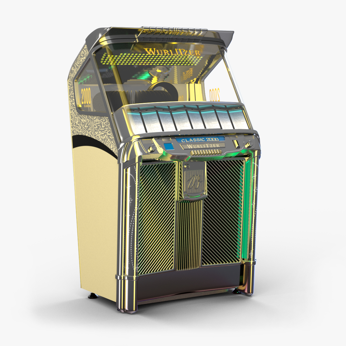 3D model wurlitzer 2000 classic - TurboSquid 1346518